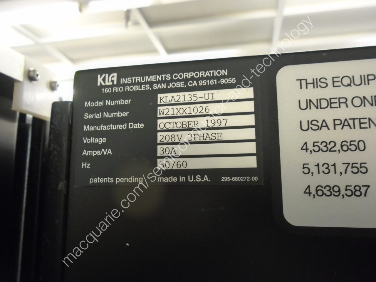 Metrology Equipment | Brightfield Inspection | Macquarie Group