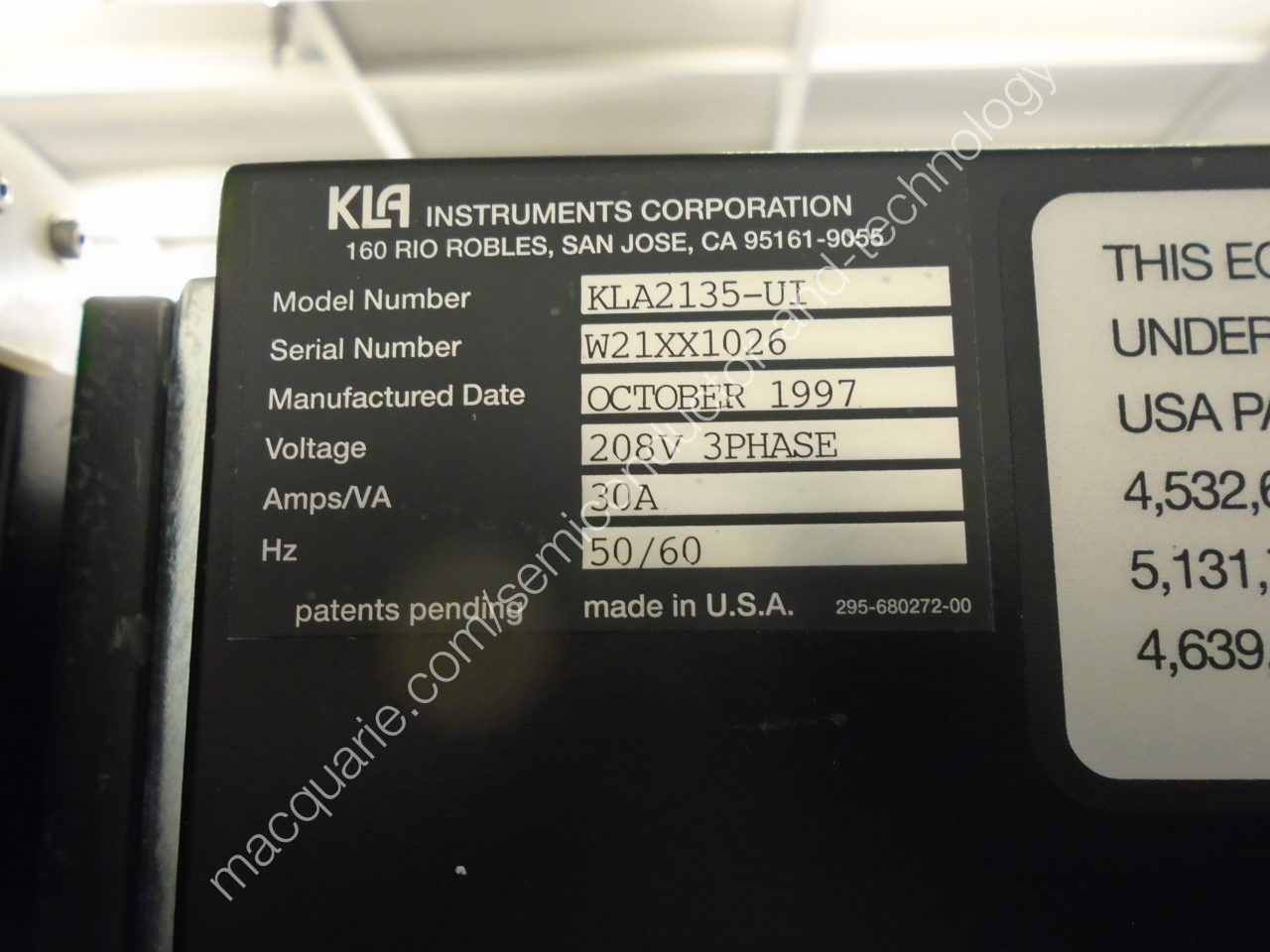 Metrology Equipment | Brightfield Inspection | Macquarie Group